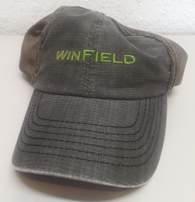 Trucker, Industrial, Baseball Cap, Hat Winfield Dk Grey/Green | eBay