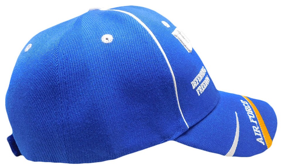 US AIR FORCE HAT USAF CREST DEFENDING FREEDOM SINCE 1947 BALL CAP BLUE ...