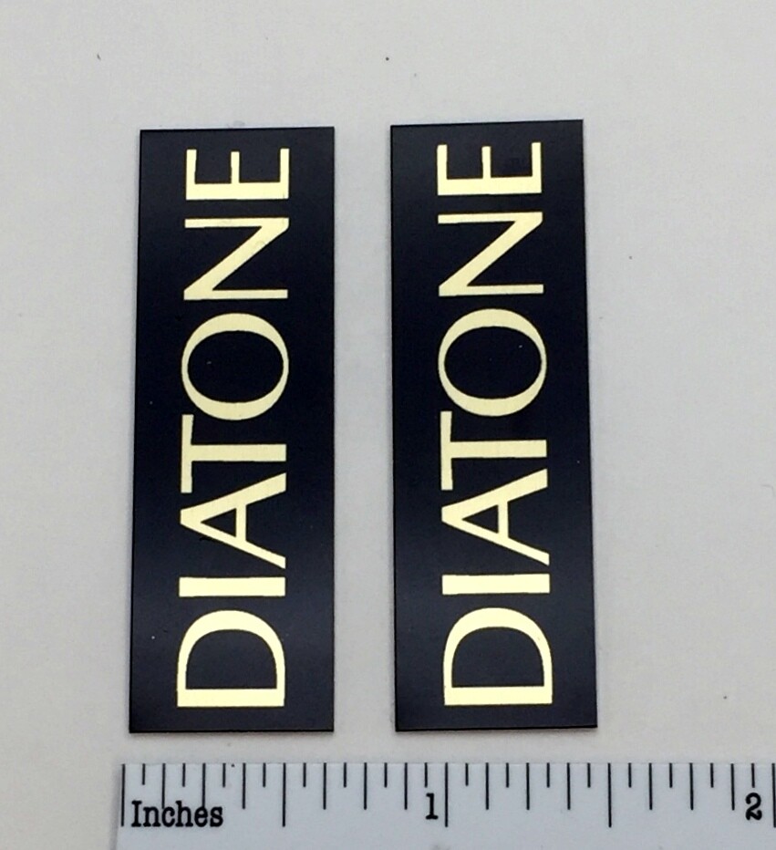 Diatone Speaker Badge Logo Custom Made Aluminum Pair Free Shipping ...