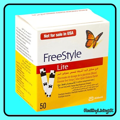 FreeStyle FREEDOM LITE Blood Glucose Test Strips - 1 x 50 - EXP 30/11 ...