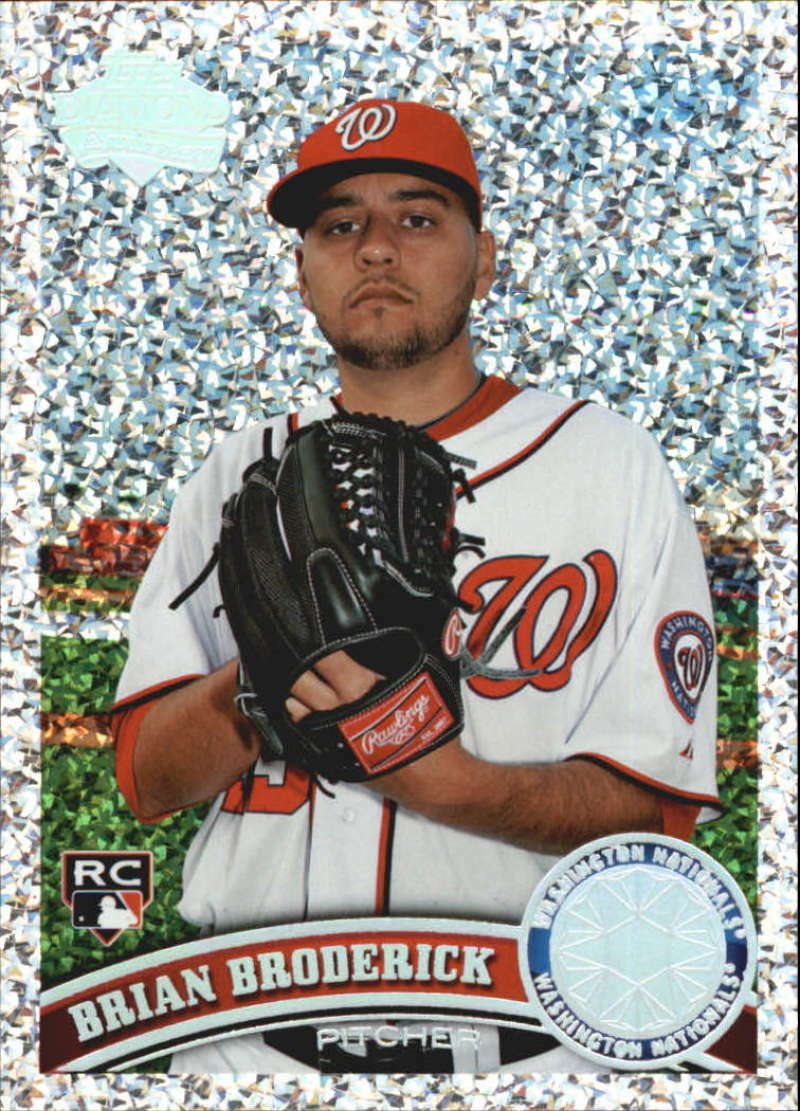 BRIAN BRODERICK 2011 TOPPS DIAMOND ANNIVERSARY #368 NATIONALS (BOX 43 ...