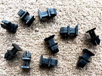 FITS AUDI TRIM CLIPS MERCEDES BOOT STRIP COVER BLACK PLASTIC FASTENERS ...