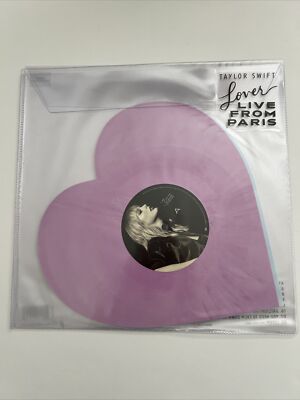 Taylor Swift - Lover Live From Paris - Heart Shaped Vinyl - RARE ...