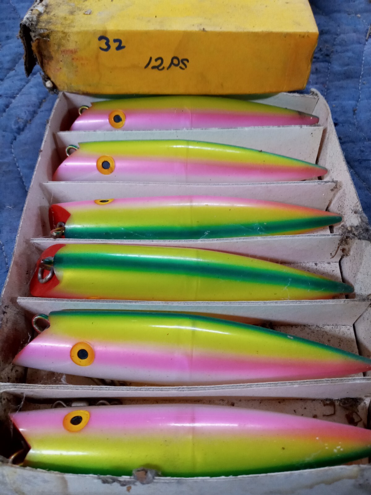 Tomic #12PS Vintage Salmon Tuna 6 Inch Plugs. Box 1/32. 6 Plugs. Rare ...