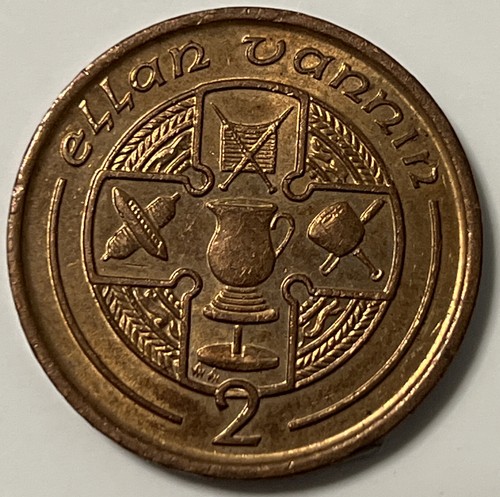 1992 Isle of Man 2p Two Pence Coin - Manx Celtic Cross | eBay UK