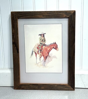 Frederic Remington 1901 Old Colored Lithograph " Old Ramon " RARE / HTF ...
