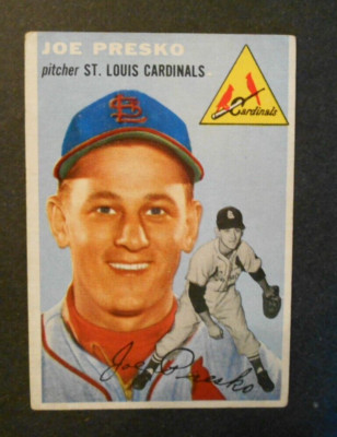 1954 Topps #135 JOE PRESKO St. Louis Cardinals VG/EX | eBay