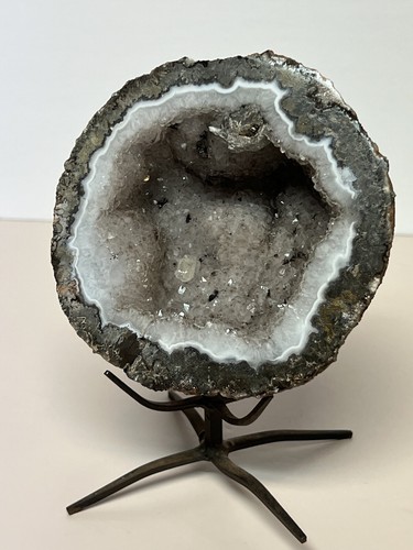 Smokey Amethyst Geode Halved And Polished With Stand 4x4x6 | eBay UK