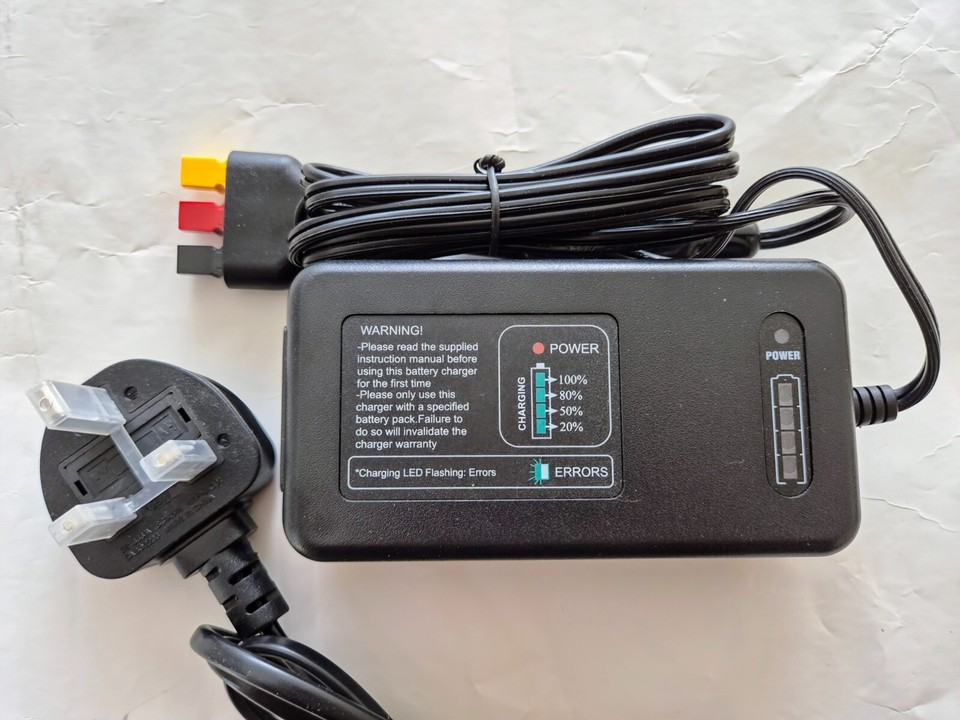 Lithium ION Battery Charger for Powakaddy FW3, FW5 & FW7 - Not for 30V ...