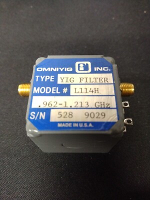 Filters - Yig Filter