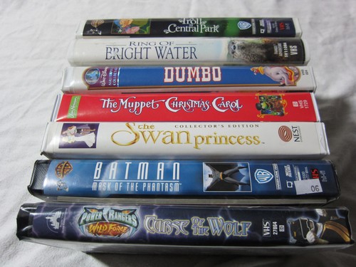 Lot of 7 VHS Tapes Mixed Disny Muppets Collection Children & Family ...