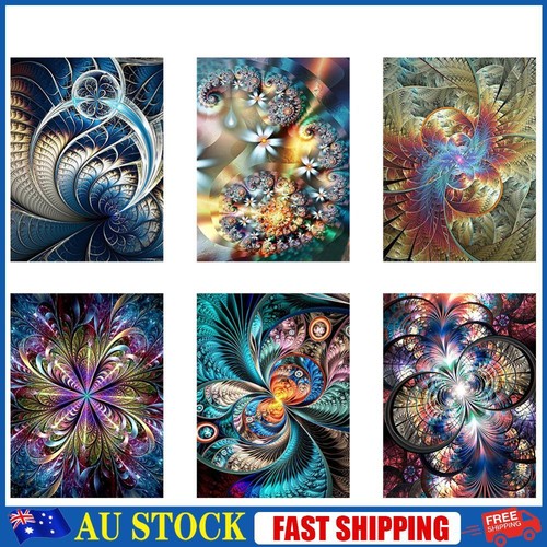 5D Diamond Painting DIY Fractal Art Full Round Drill Mosaic Home ...