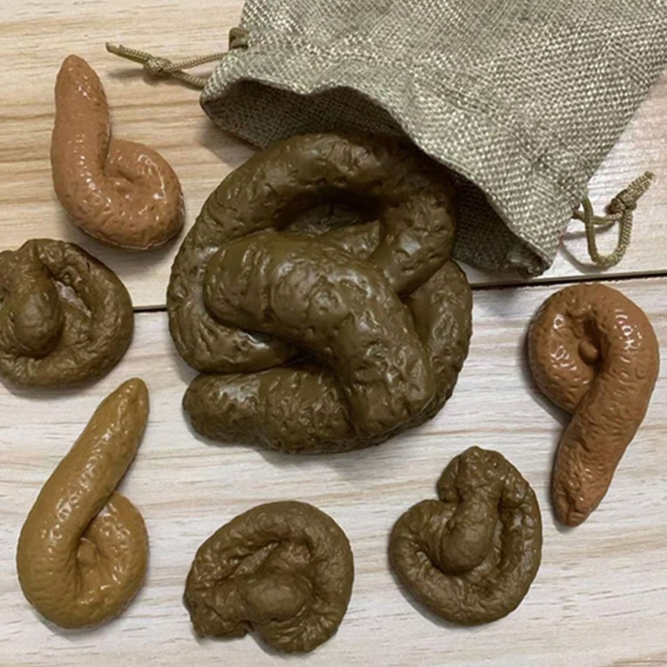 1 Set Plastic Fake Poop Toy With Lifelike Design - Realistic Simulated ...