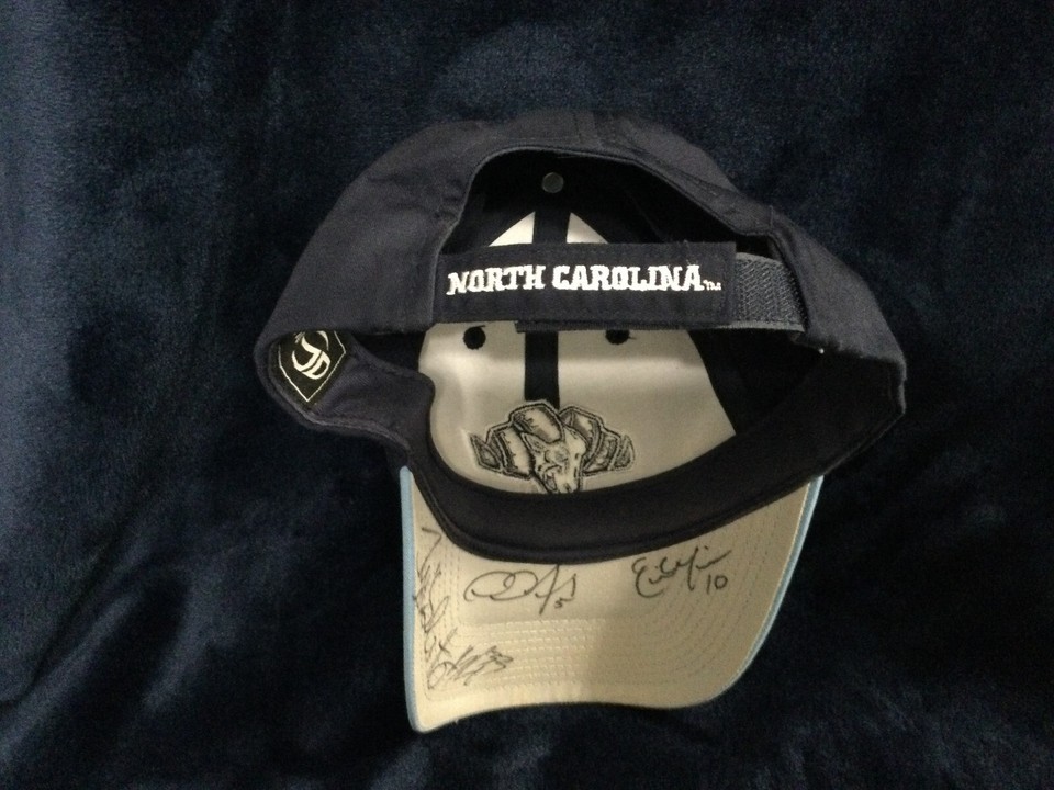 Autographed North Carolina Tar Heels Baseball Hat Cap Adjustable Small ...