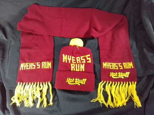 Myers Rum Beanie & Scarf Cardinal & Gold School Colors Ladies 56" Scarf ...