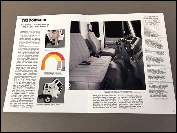 1992 GMC Truck W7 W7HV W4 W5 W6 Forward Van 20-page Brochure Catalog ...