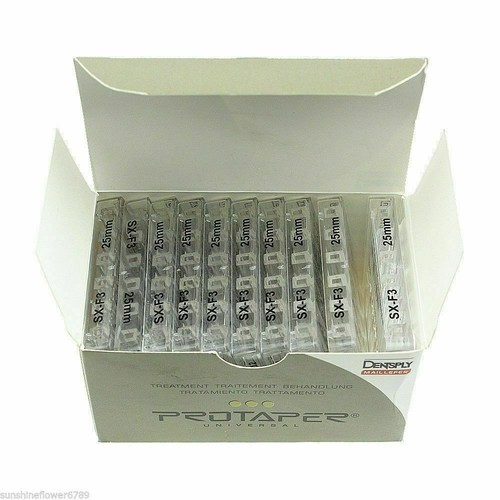 Dentsply Rotary ProTaper Universal Engine NiTi Files 25 mm SX-F3 (6 ...