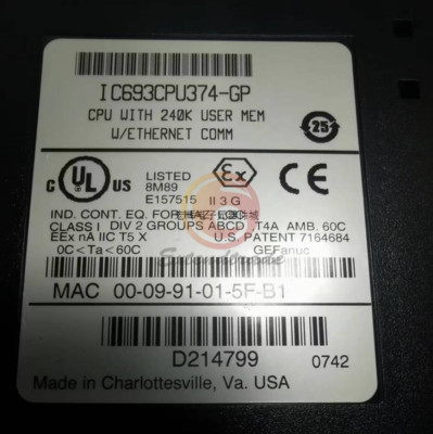 ONE USED GE Fanuc IC693CPU374-GP IC693CPU374 GP Series CPU Module | eBay