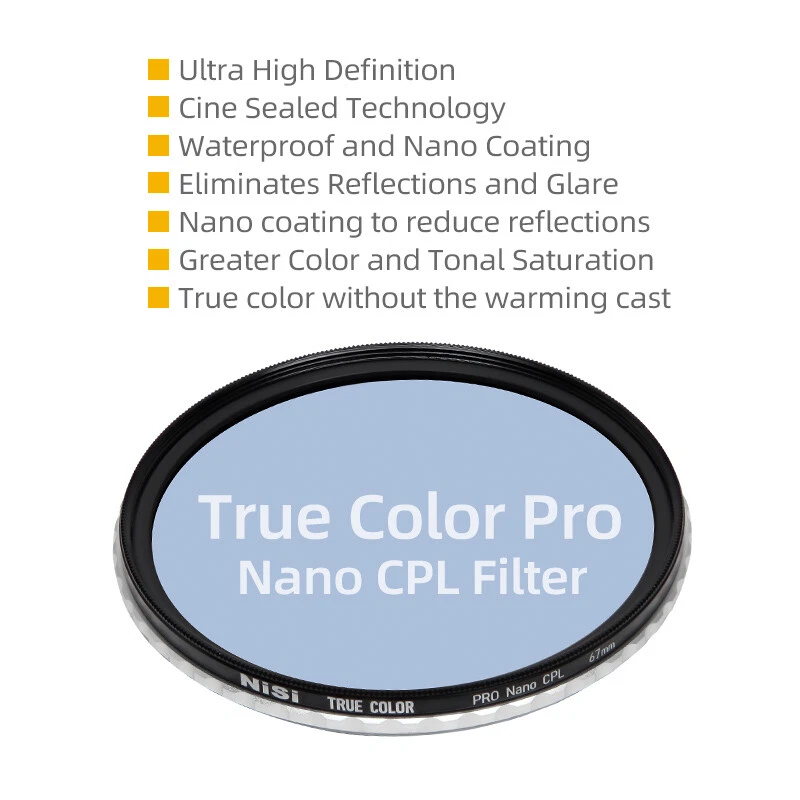 Nisi TRUE COLOR PRO Nano CPL (67mm) ニシ CPLフィルター