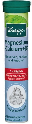 1 x 20 Kneipp Magnesium + Calcium + D3 effervescent tablets New from ...