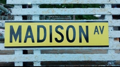 1960s Madison Avenue New York PVC Street Sign | eBay