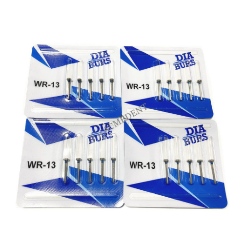 Dental Diamond Burs Wheel Shape Lingual High Speed Handpiece 5pcs/card ...