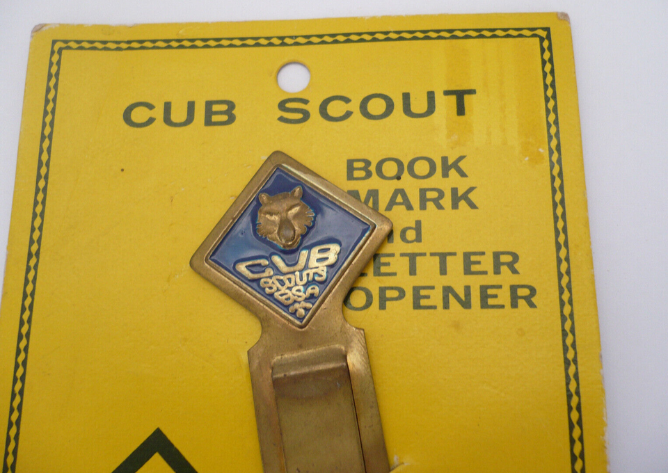 Vintage Cub Scout Book Mark & Letter Opener on Card #303 | eBay