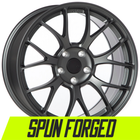 CIRCUIT CSF2 18x8.5 5x100 +35 MATTE GUNMETAL WHEELS FITS SUBARU WRX ...