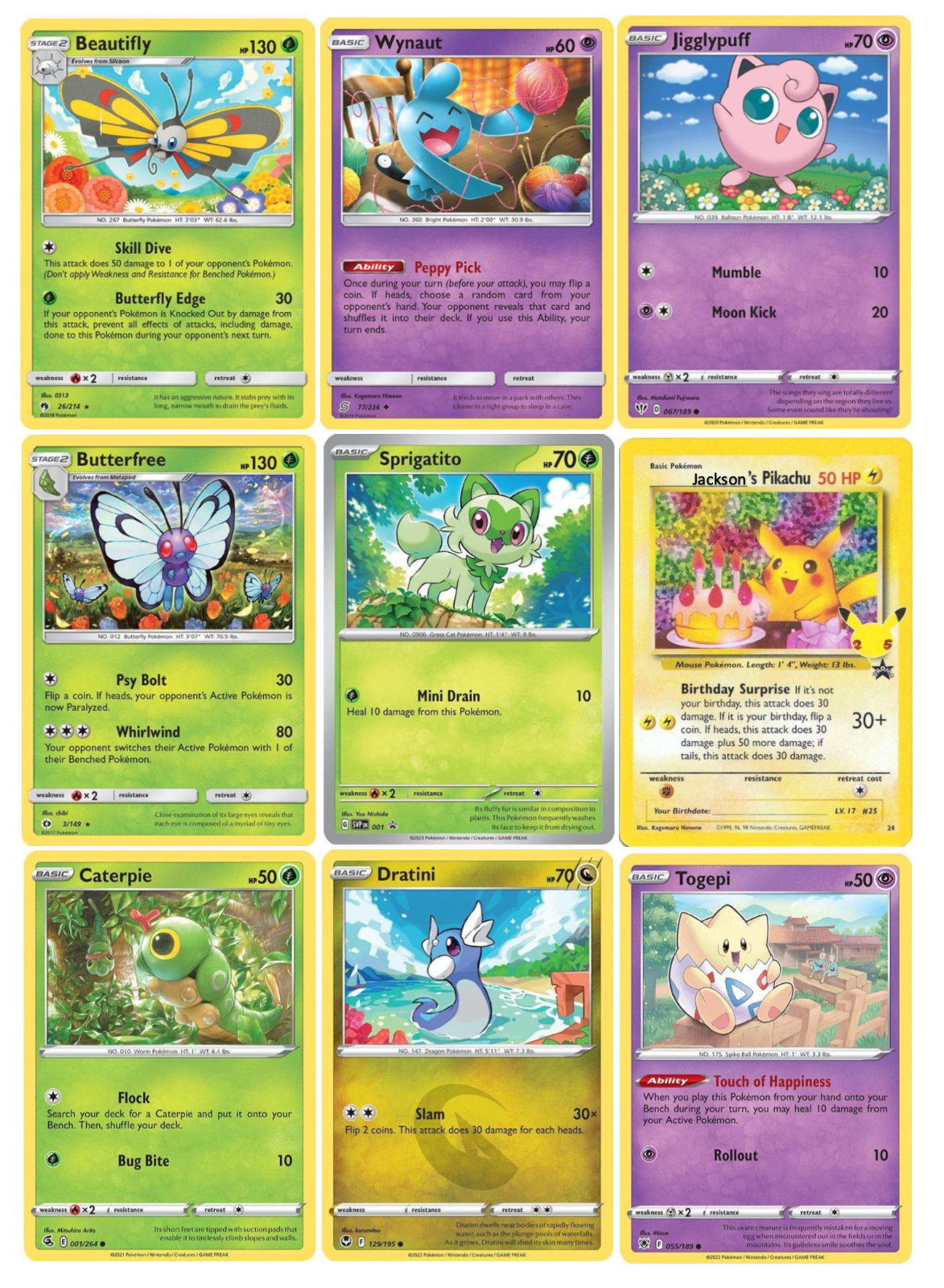 9 edible pokemon cards, cakes, cookies, rice krispy treats, pre cut ...