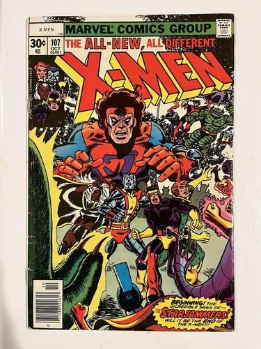 The X-Men #107/Bronze Age Marvel Comic Book/1st Full Starjammers/VG+ | eBay