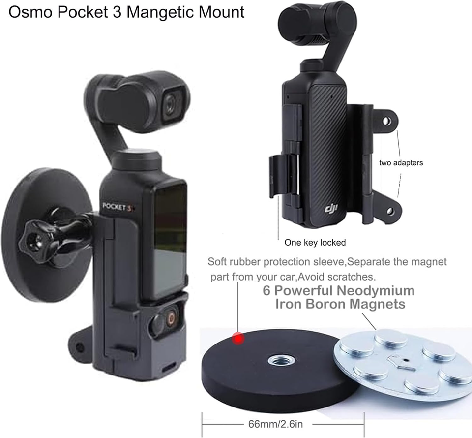 Accessories Kit for OSMO Pocket 3,Including Hard Shell Case,Magnetic ...