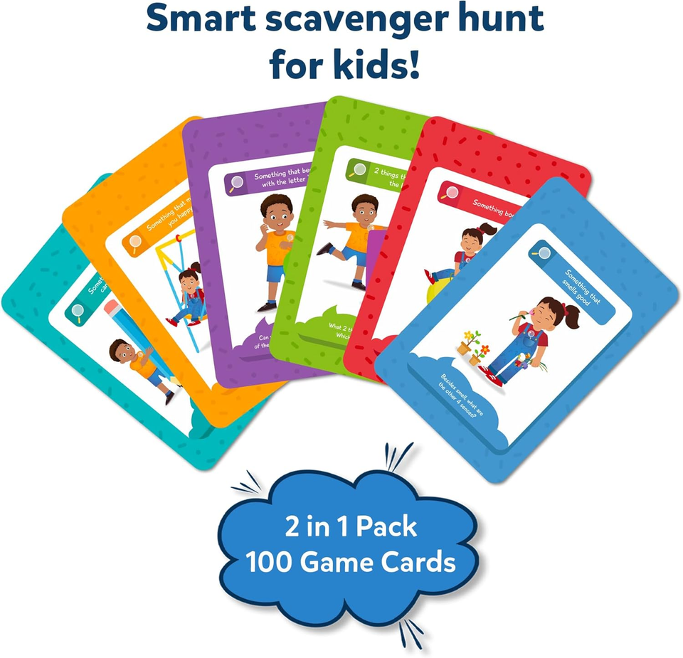 Indoor & Outdoor Scavenger Hunt Card Game - Found It, Learning Toys ...