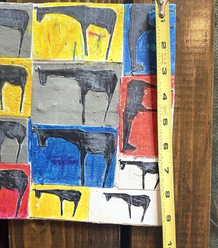 EDWARD GOSS Outsider artist “Horse Study #6” | eBay