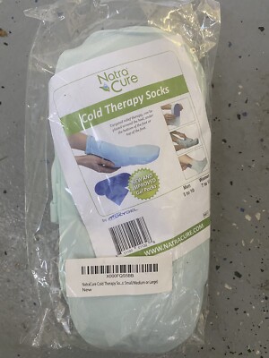 NatraCure COLD THERAPY SOCKS - GEL ICE TREATMENT FOR FEET - HEEL ...