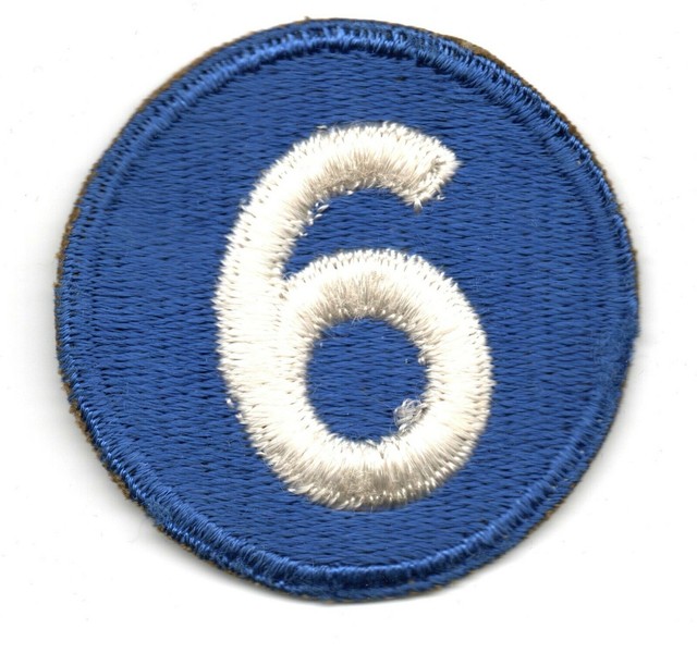 6TH VI CORPS US ARMY PATCH WW2 WWII SSI ORIGINAL | eBay
