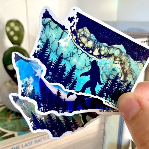 3 Pack Of Washington Bigfoot Sasquatch Yeti Vinyl Stickers | eBay