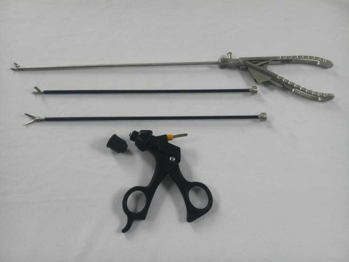 Laparoscopic Curved Scissor Inserts Handle Needle Holder Instruments CE ...