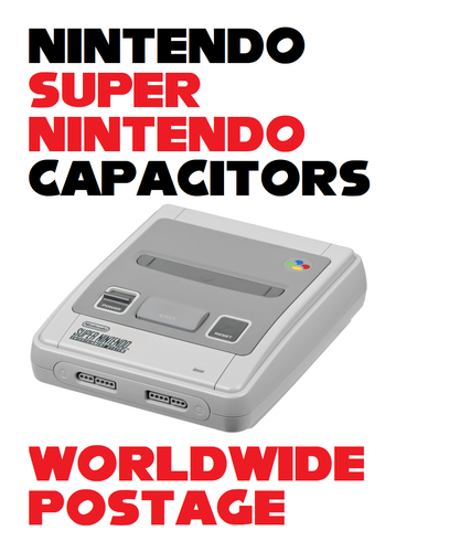 Super Nintendo SNES Capacitors / 10 x Cap Kit / Repair Kit / SNSP-CPU ...