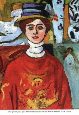 Girl with Green Eyes, Henri Matisse (French, 1869-1954) --New POSTCARD ...