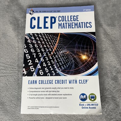 CLEP® College Mathematics with Online Practice Tests Paperback ...
