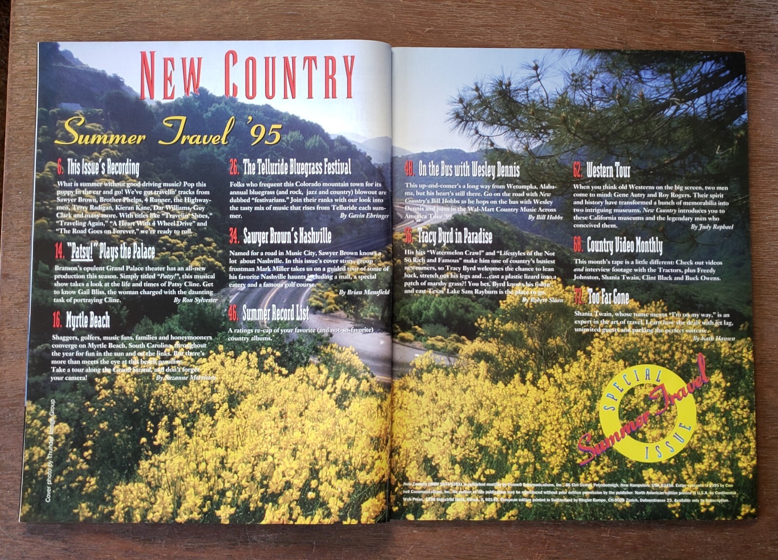 New Country Magazine Summer Travel Special 1995 Sawyer Brown | eBay