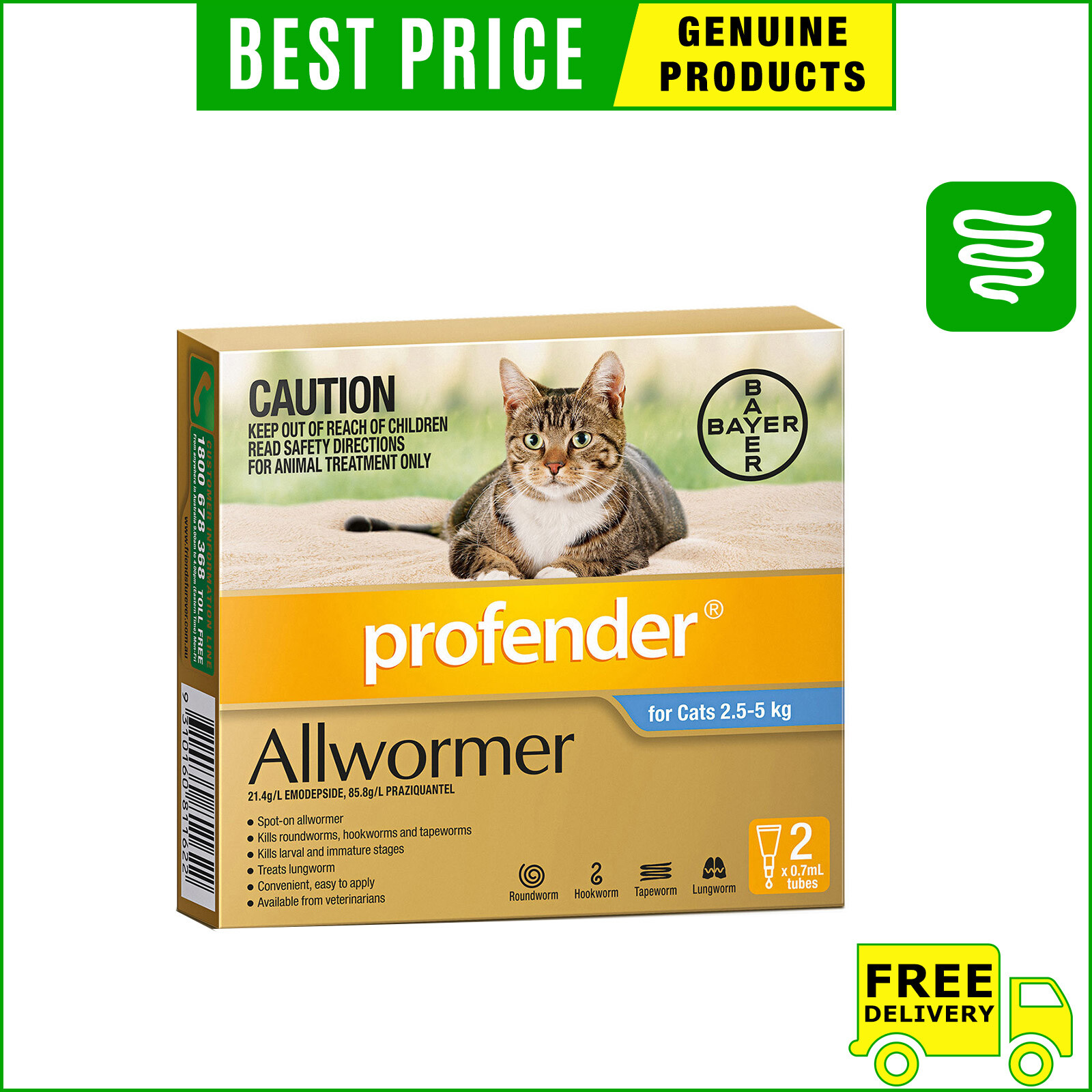 Profender Allwormer Spot-On For Cats for sale online | eBay