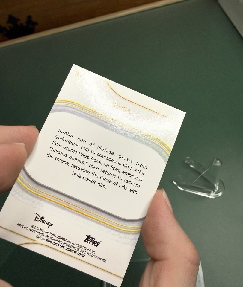 2025 Topps Chrome Disney SIMBA Gold Wave Refractor /50! | eBay