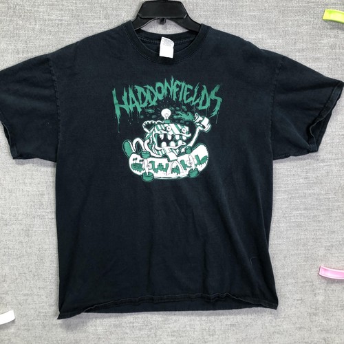 Haddonfields Shirt Mens L Black Skateboard Monster Graphic Horror Tee ...