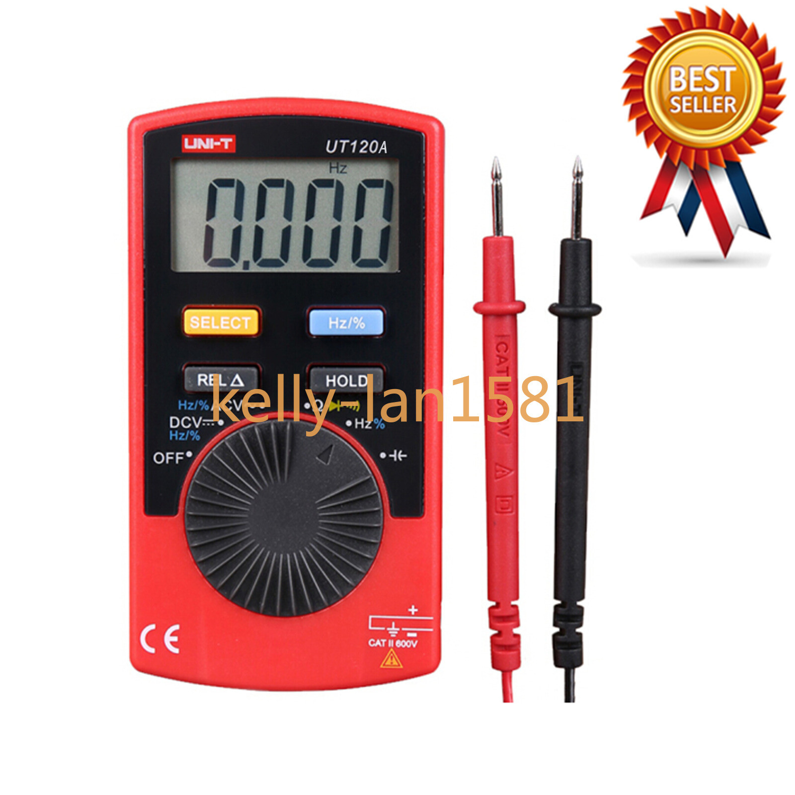 Uni-t UT120A Super Slim Pocket Handheld Digital Multimeter DC AC Volt ...
