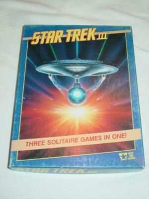 West End Games - STAR TREK III - Three Solitaire Games in One ...