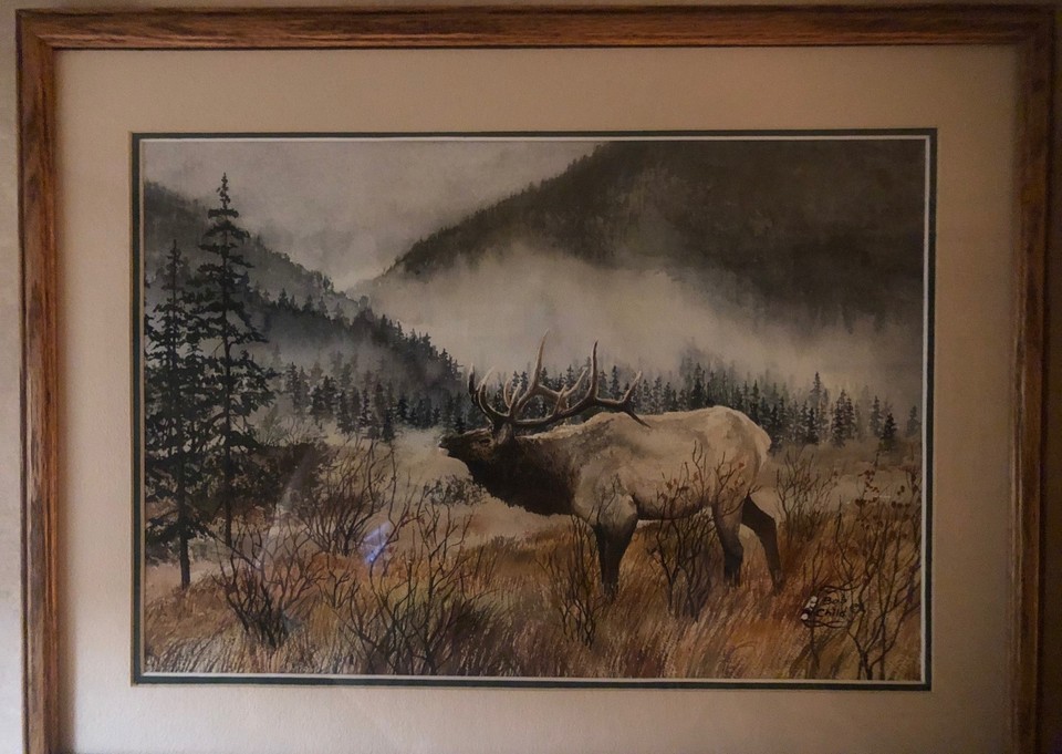 Elk Original water color by Bob Child Internationally known artist | eBay