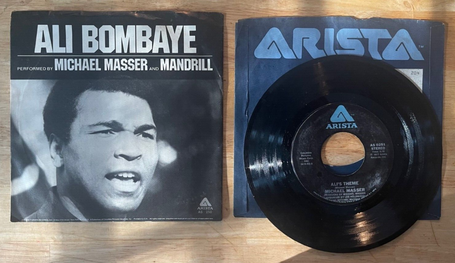 DISCO 7" 45 - ALI BOMBAYE - MANDRILL & MICHAEL MASSER - MUHAMMAD ALI | eBay
