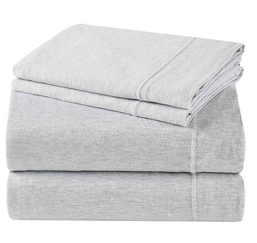 4-Pc Bed Bath & Beyond Simply Essential Jersey King Sheet Set Light ...