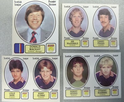 DUNDEE PANINI'S FOOTBALL 82 STICKERS FIGURINE PANINI x 4 No ...